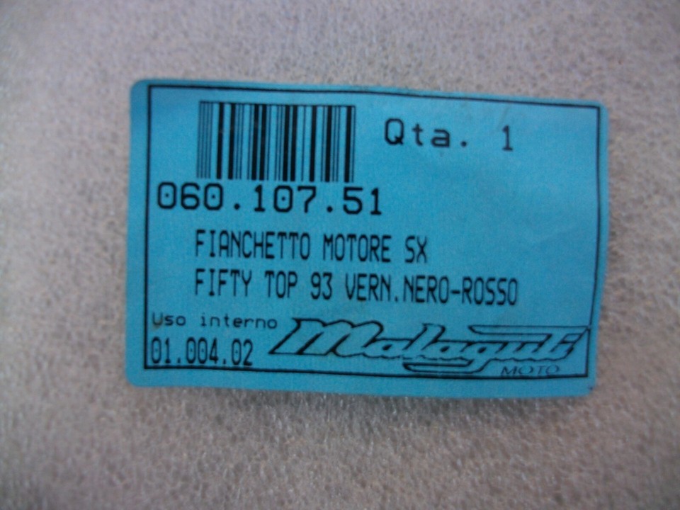 MALAGUTI FIFTY TOP COLORS MIX 1993 - FIANCHETTO MOTORE SINISTRO ...