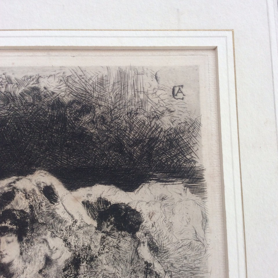 c19th ANTIQUE ETCHING NAPOLEON BONAPARTE Signed Monogram CA | eBay
