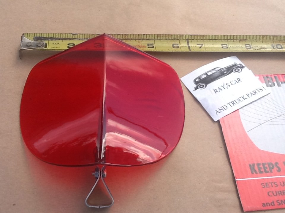 NEW VINTAGE STYLE RED WINDSHIELD BUG DEFLECTOR ! | eBay