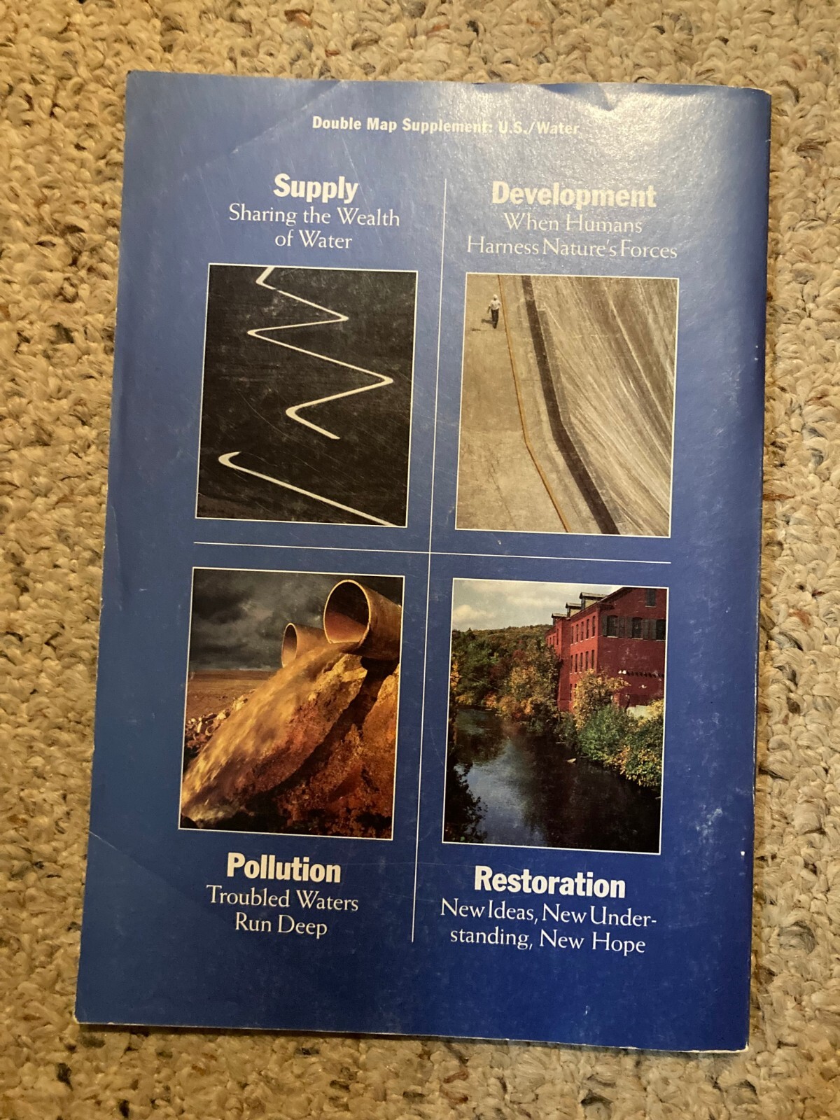 Vintage National Geographic Special Edition Magazine WATER 1993 Map No ...