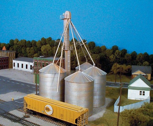 FARM 90ft VERTICAL GRAIN LEG CONVEYOR & CHUTES w/LED LIGHTS HO Scale ...