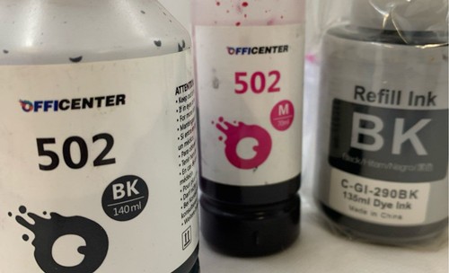 Officenter Premium Refill Ink 502 PGBK BK C M Y For Printers 140ml ...