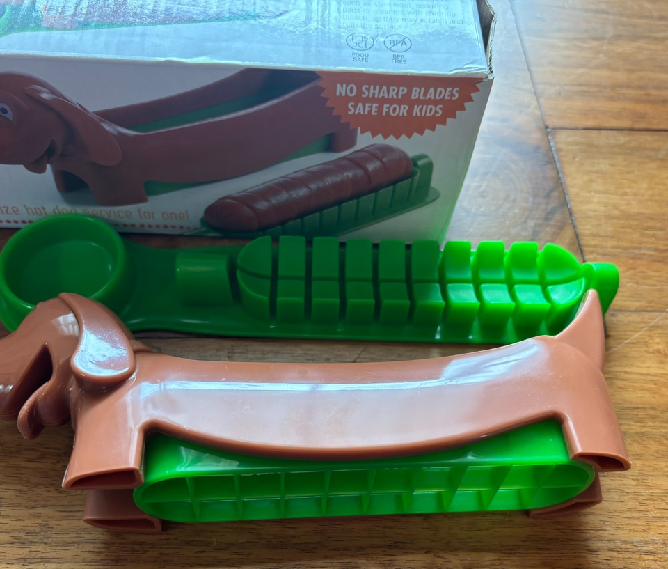 Dachshunds Hot Dog Slicer Novelty Kitchen Item Bowl For Sauce - Gag ...