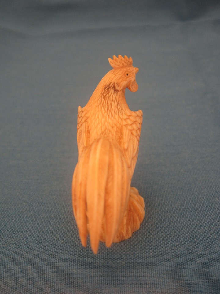Buffalo Bone. Rooster. Statuette. Figurine. Carved. USSR 1960-1970 s ...