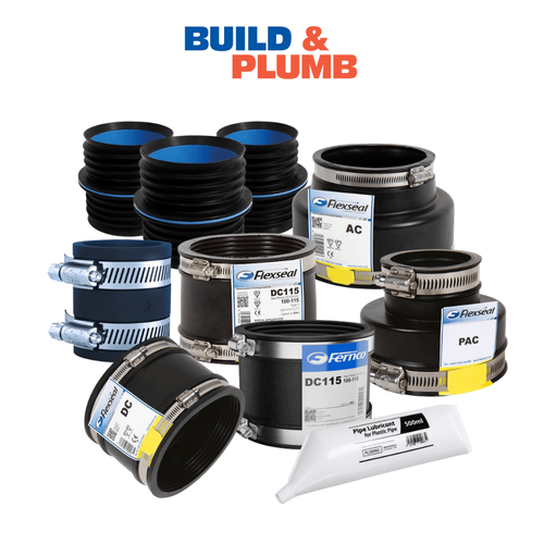 Fernco Flexible Rubber Reducer Coupling Adaptor Pipe Connector Flexseal ...