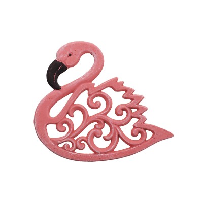Cast Iron Pink Flamingo Trivets for Hot Dishes Flamingo Themed Kitchen ...