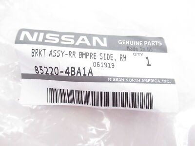 Genuine OEM Nissan 85220-4BA1A Passenger Side Rear Bumper Bracket 2014 ...