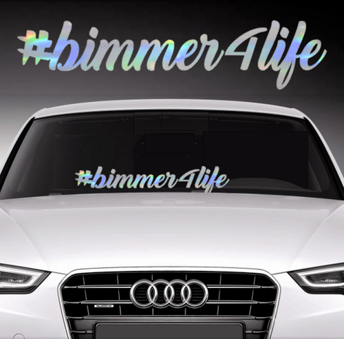 bimmer4life Windshield Banner Decal Sticker drift bimmer for life Oil ...