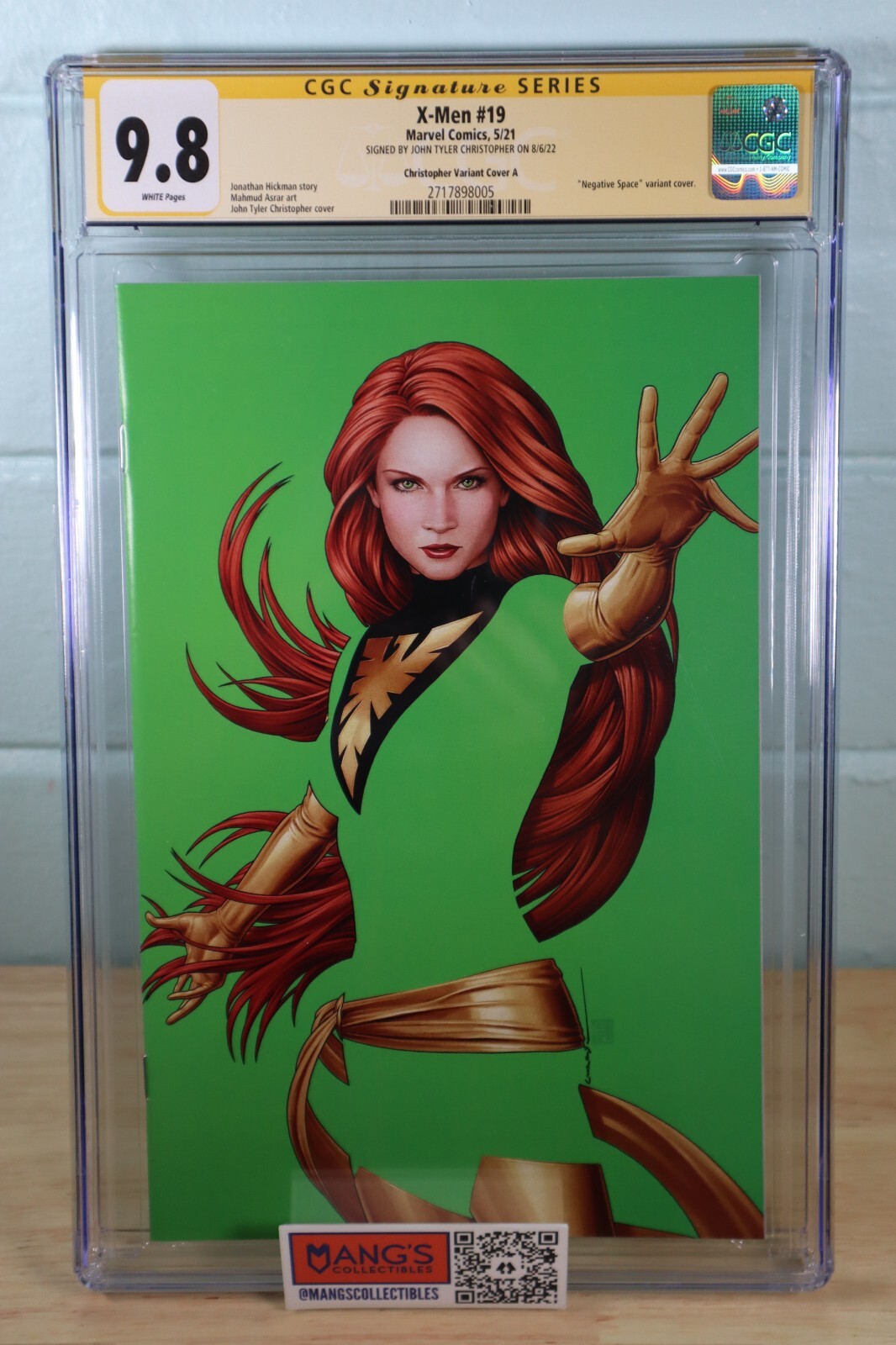X-Men #19 Green Variant A CGC 9.8 SS signed by John Tyler Christopher ...