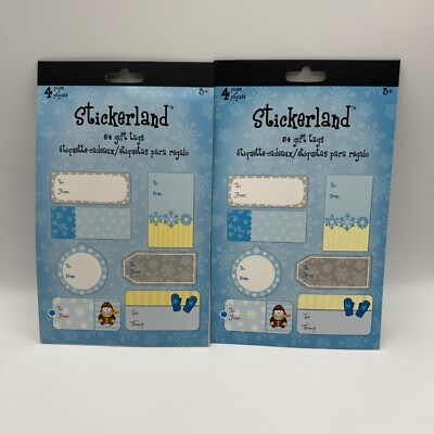 Stickerland 54 Gift tags 4 pages 2 Pack | eBay