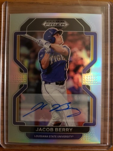 Jacob Berry 2022 Prizm Draft Picks Autograph Silver Prizm. 6th Overall ...