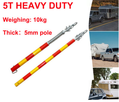 5T Steel Towing Bar Pole Heavy Duty Spring Recovery Tow Pole for Car ...