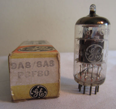 GE General Electric 9A8/8A8 PCF80 Electronic Tube In Box | eBay