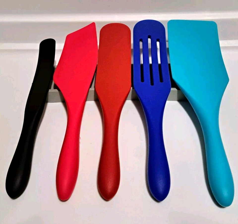 Mad Hungry 6 PIECE Silicone Spurtle Kitchen Cooking Baking Utensil Set ...