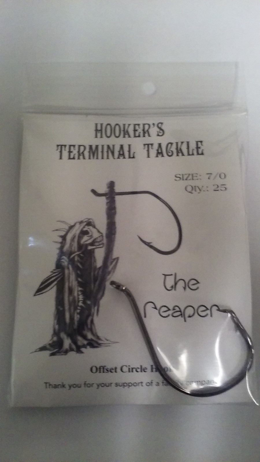 NEW HTT Reaper Offset OCTOPUS CIRCLE HOOKS BLACK NICKEL Catfish/Striper ...