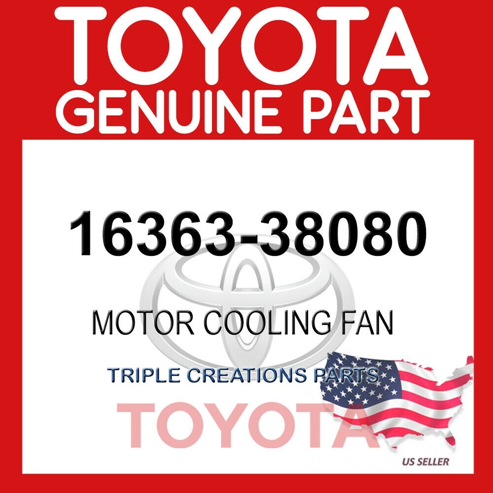 16363-38080 Toyota Genuine Motor Cooling Fan No.2 1636338080 OEM | eBay