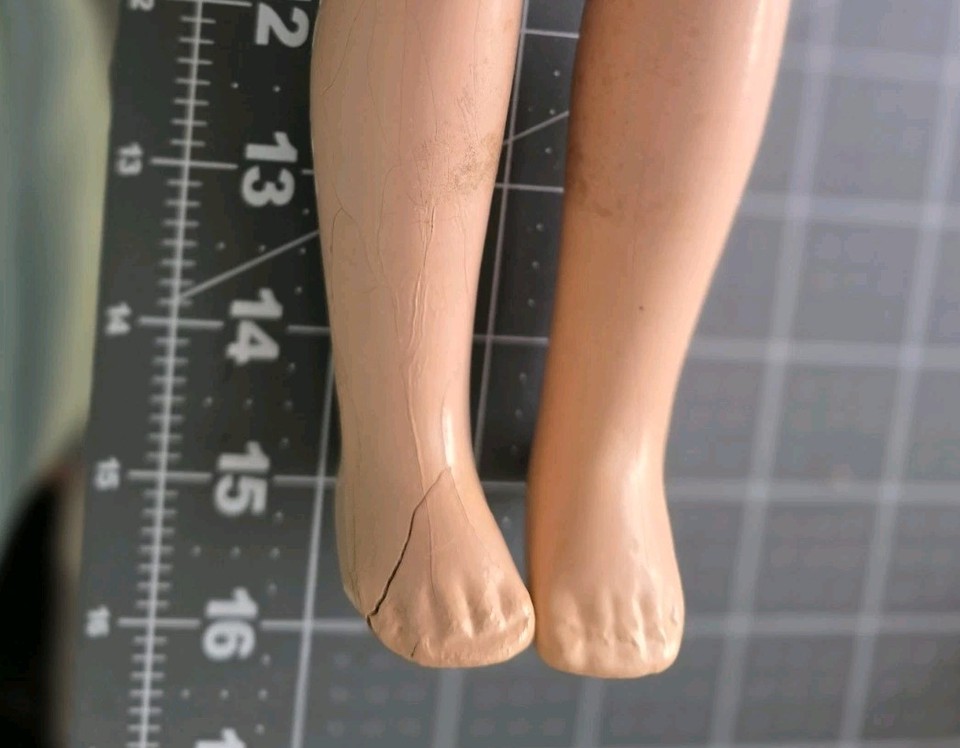 VINTAGE RARE EARLY 16" SHIRLEY TEMPLE COMPOSITION SLEEPY EYE DOLL ...