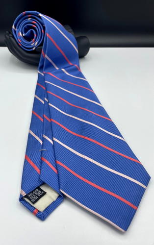 J. PRESS Men's 100% Silk Tie ~ Blue ~ Striped ~ Made in Ireland! | eBay