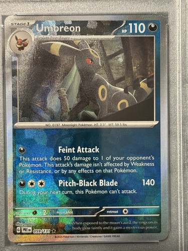 Umbreon (Master Ball Pattern) 059/131 Prismatic Evolutions Holo for ...