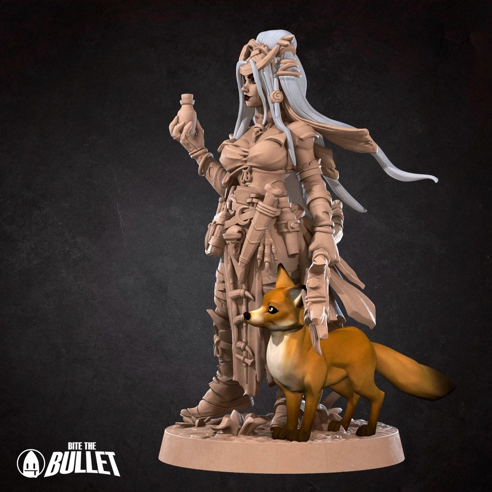 Witch Naturalist Druid Fox SFW Pinup - Bite the Bullet - Dungeons and ...