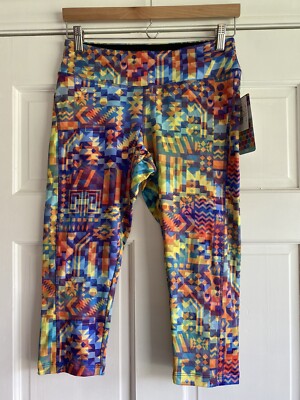 AC40 Lularoe Jade Capri Workout Leggings Womens Medium | eBay