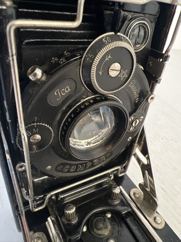 Rare Ica Dresden Compur Vintage 1920s Folding Film Camera in Good ...