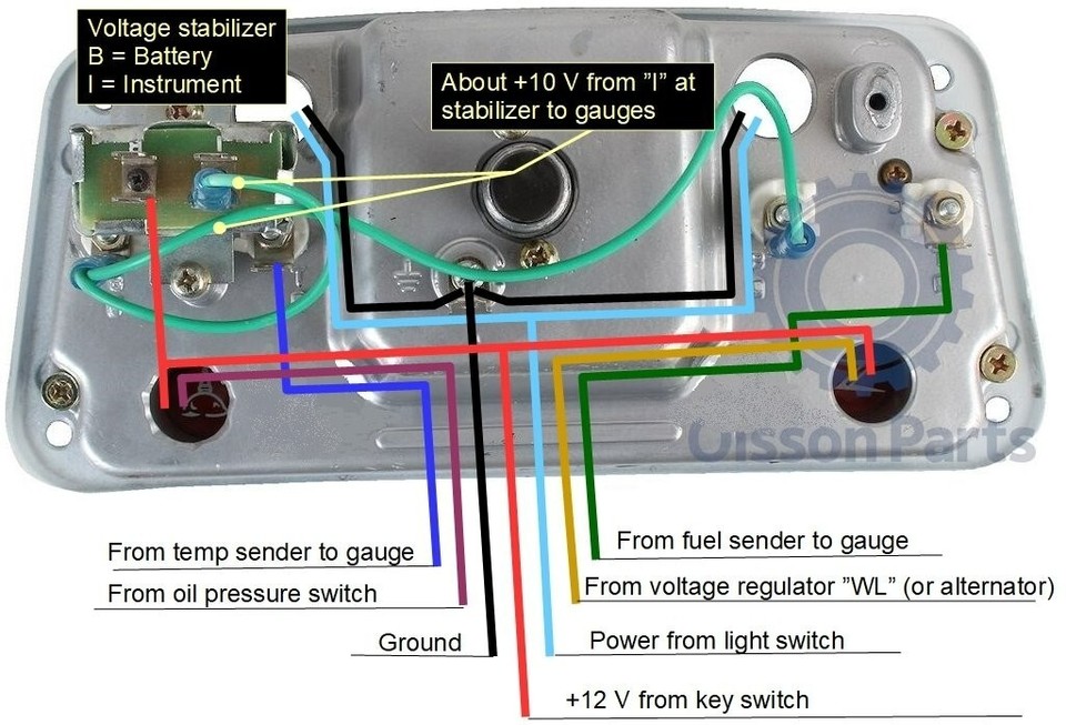 Instrument Gauge Cluster for Ford Tractor 2000 3000 4000 5000 7000 2110 ...