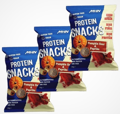 Protein Snacks 40g 10PACK Chips 8g Protein Gluten Free Pumpink Flour ...