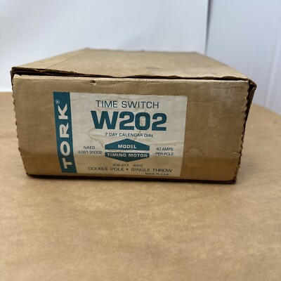 Tork W202 7-day Calendar Dial Time Switch, Double Pole, Single Throw ...