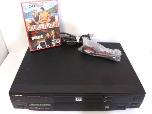 Toshiba Dual Disc CD DVD Player SD-2200U Black With AV Cord No Remote ...