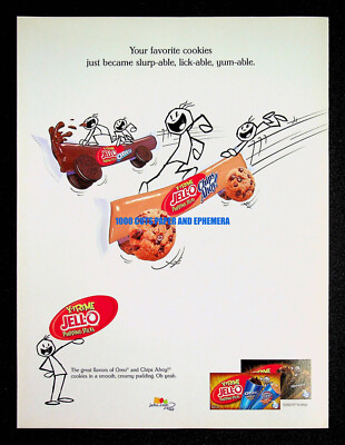 Oreo Chips Ahoy! Jell-O Pudding Snacks 2004 Print Magazine Ad Poster ...