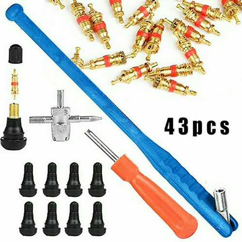43pcs/Kit Valve Stem Installation Remover Repair Tool Puller Car Tire ...
