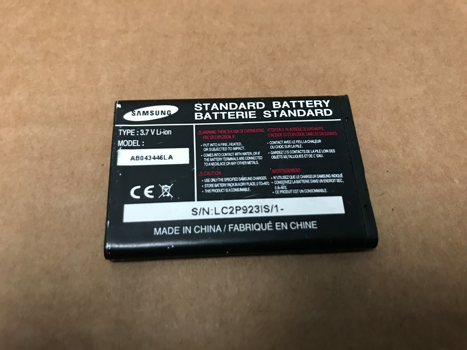 LOT OF 25 OEM SAMSUNG AB043446LA BATTERIES For M220 M300 M305 M510 DM ...