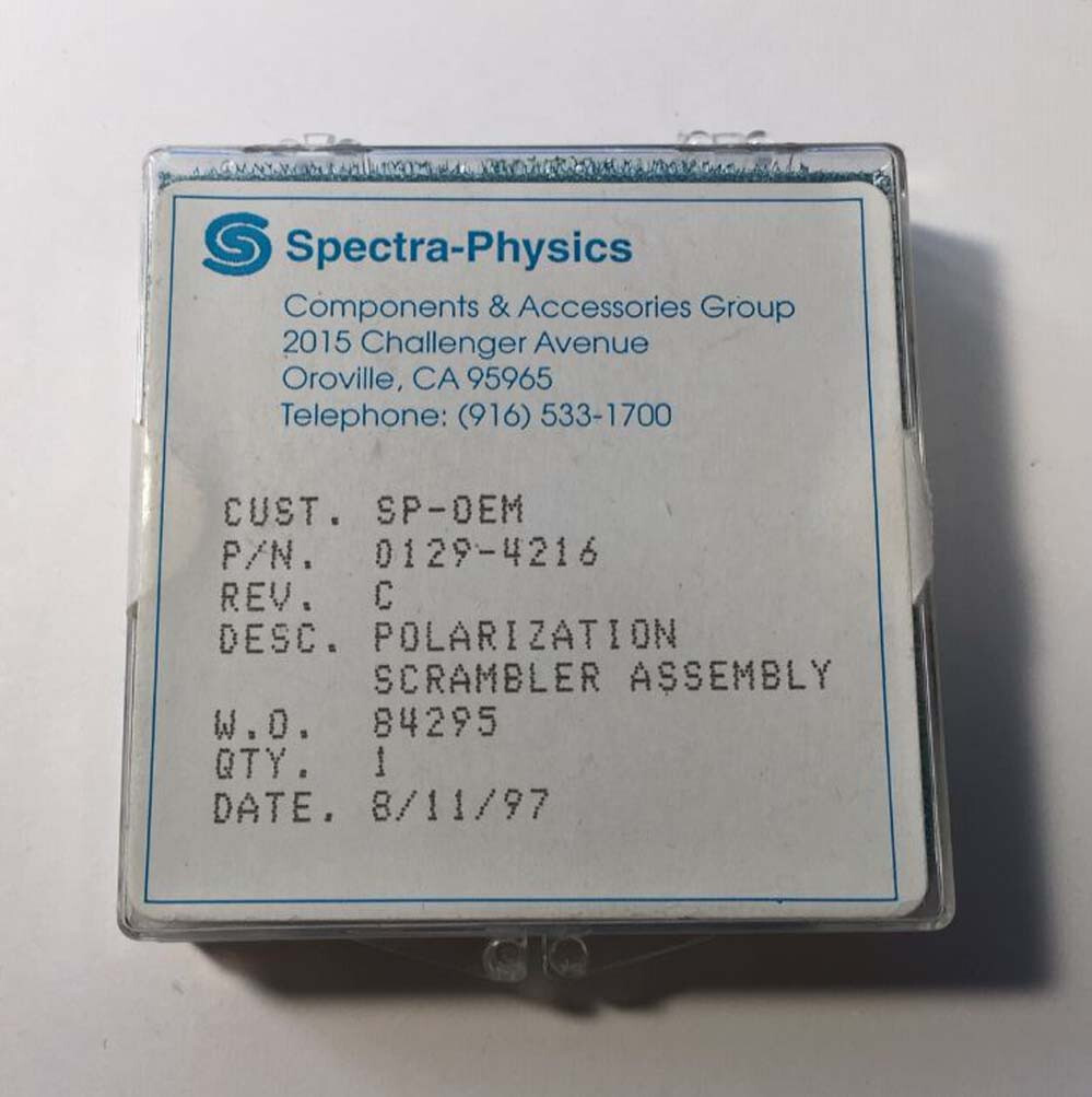 De-polarizer Polarization Scrambler Quartz dual wedge 1/2" dia. Spectra ...