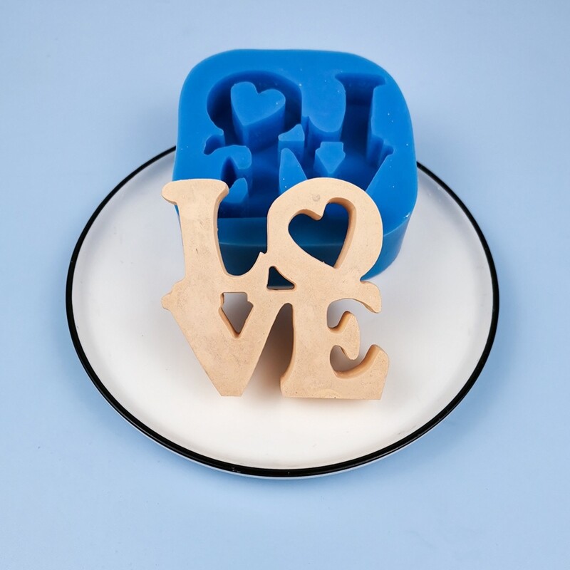 Love Heart Sign Letter Silicone Mold for DIY Fondant Cake Chocolate ...