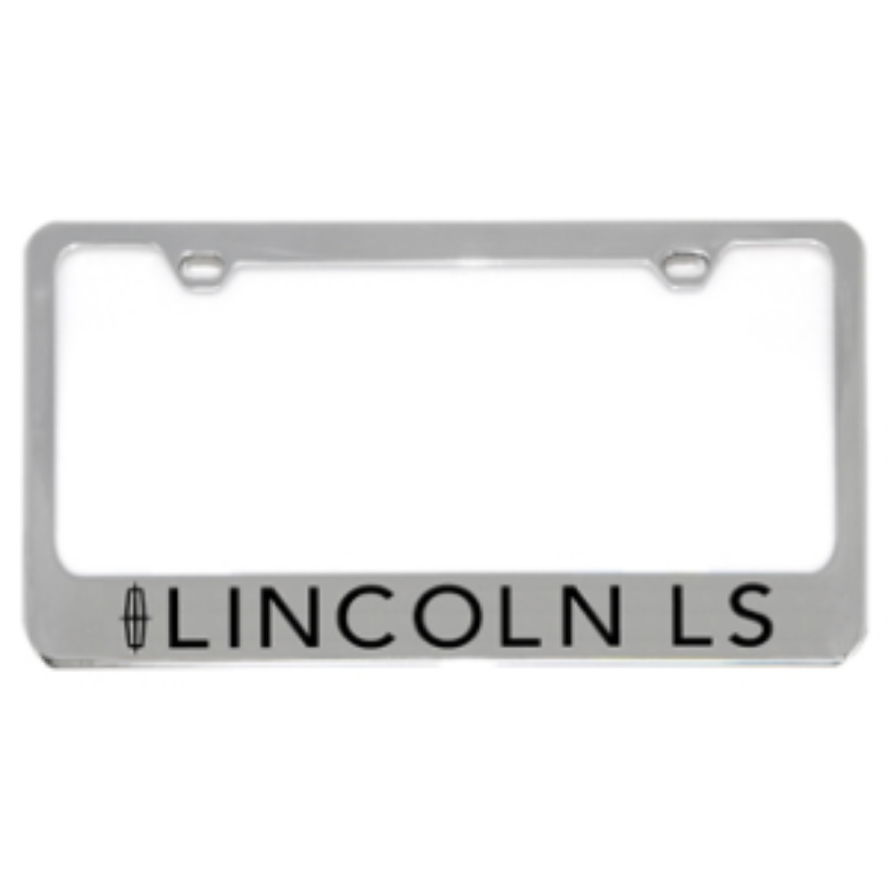 Chrome Lincoln LS Logo with Word License Plate Frame Official Licensed ...