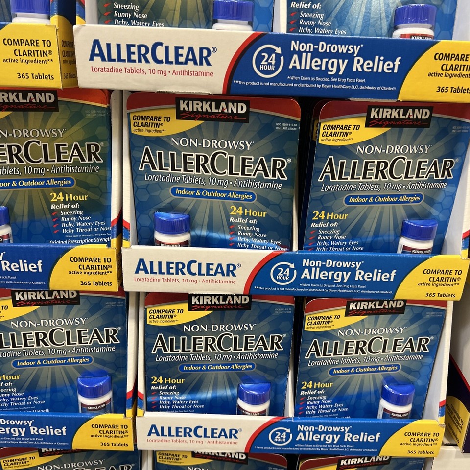 Kirkland Signature NonDrowsy AllerClear Antihistamine 10mg 365 Tablets ...