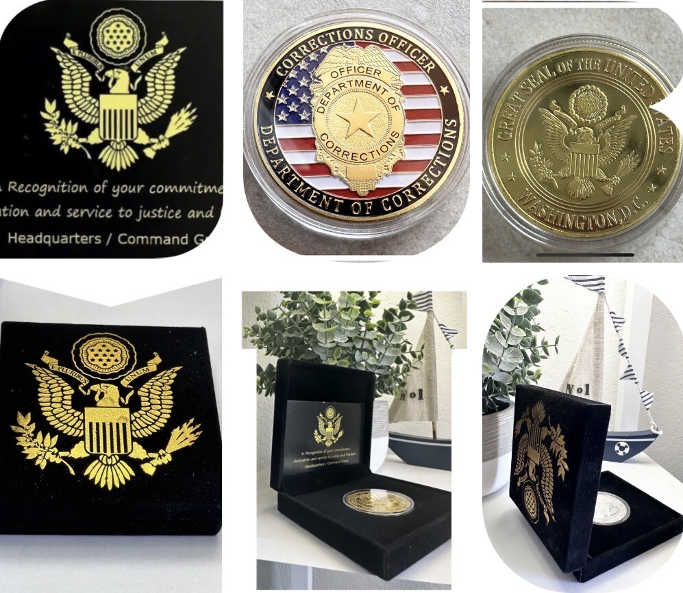 Department of Corrections Officer Challenge Coin USA | eBay
