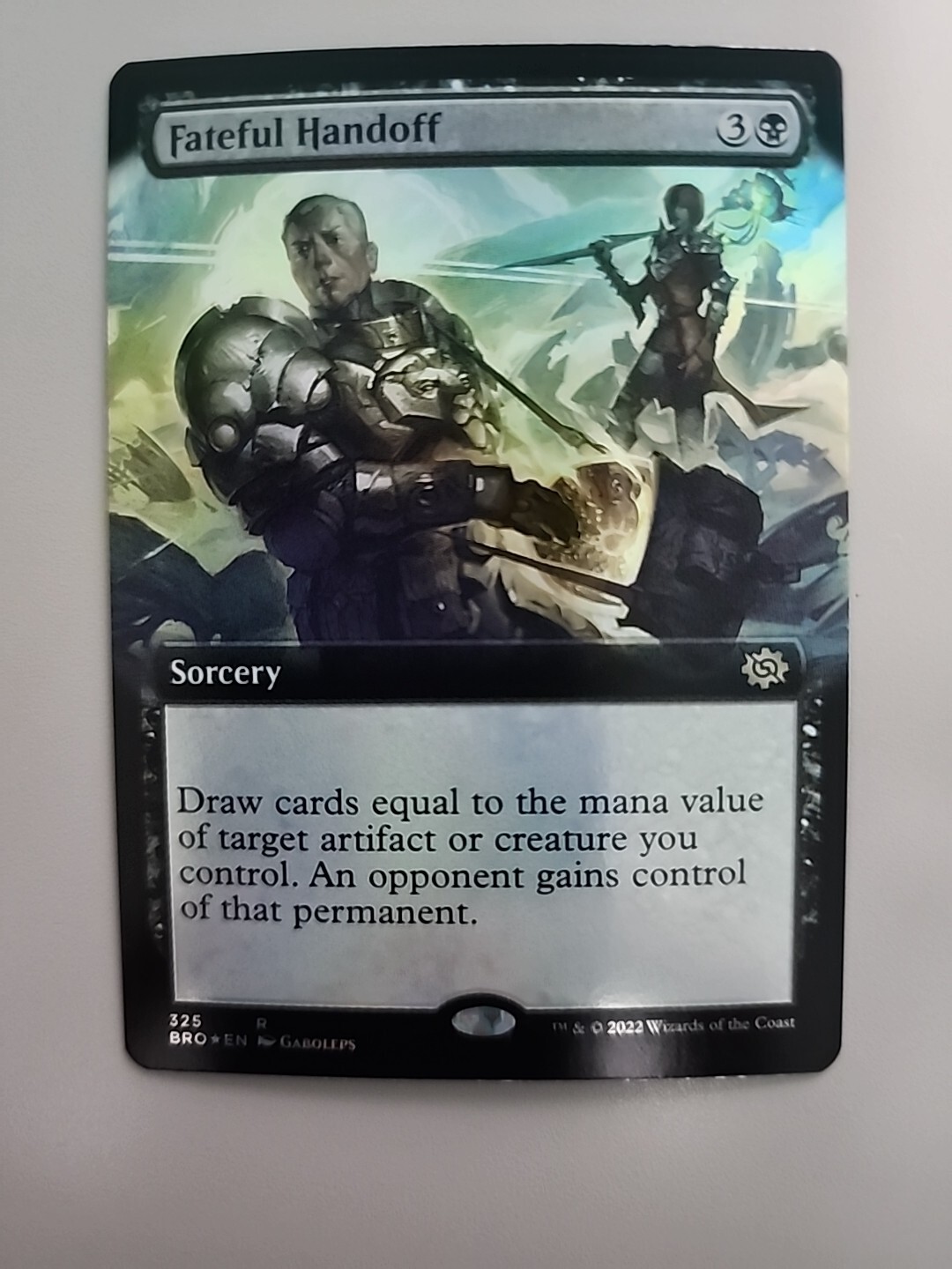 MTG Fateful Handoff The Brothers' War 325 Foil Borderless Rare | eBay