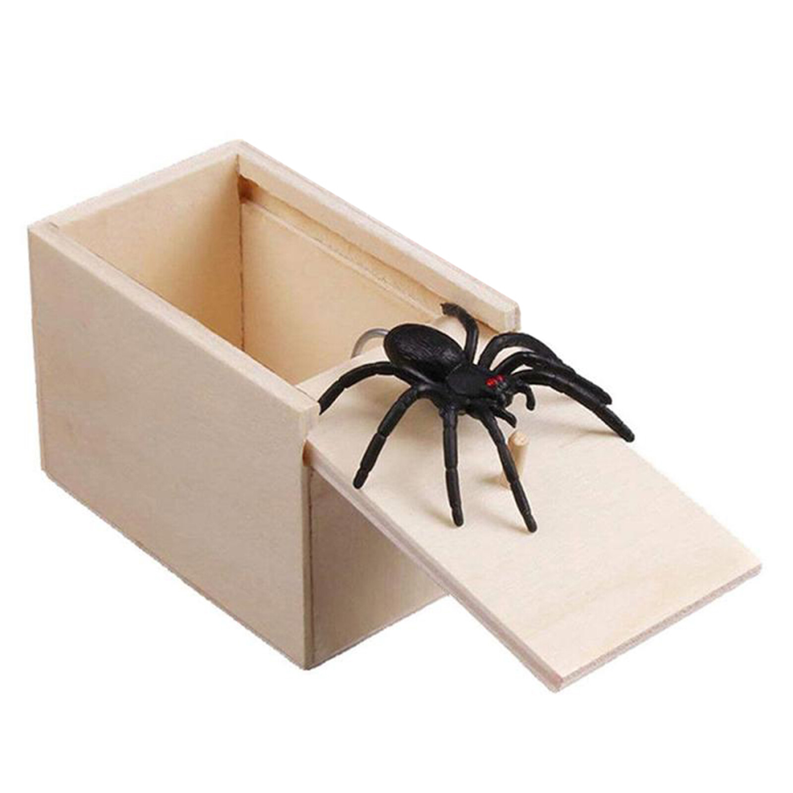 Halloween Spider in a Box Prank Toy Play Gag Joke Scare Fake Spider ...