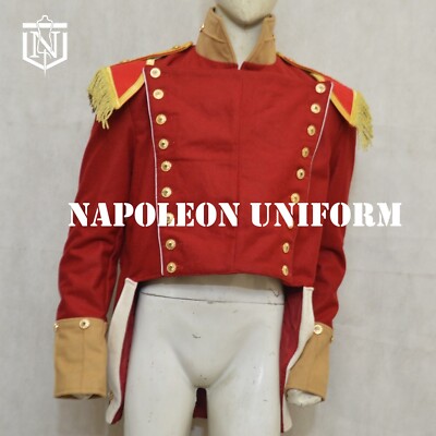New Men's Red 1855 Circa 45th Regiment Scottish Military Uniforms Wool ...