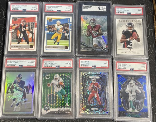 HUGE 8 Card Mega Football Lot - Big Name Rookies🔥High Graded🔥 | eBay