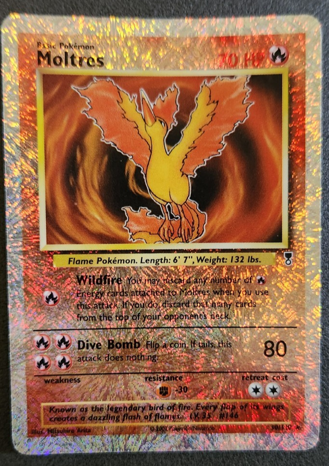 #30 Moltres 2002 Legendary Collection Reverse Holo TCG RAW - SEE NOTE ...