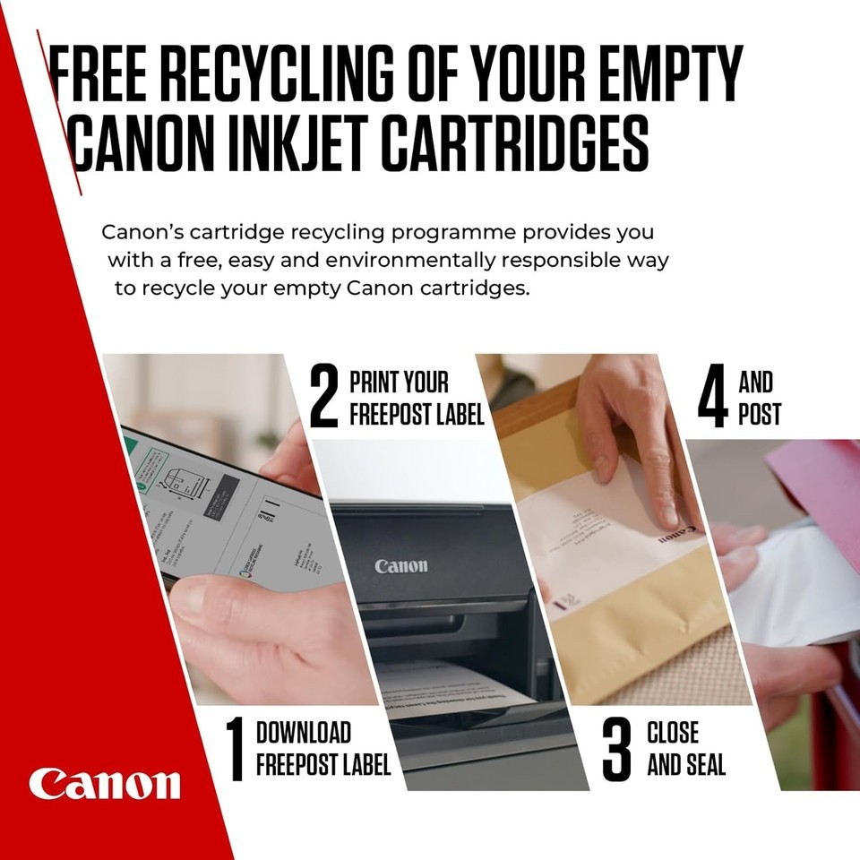 Canon PG-560/CL-561 Original Black & CMY Ink Cartridges for Pixma ...