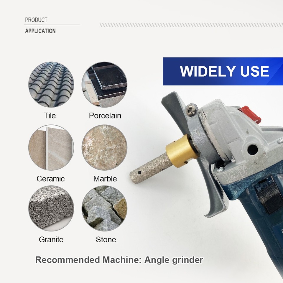 35mm Diamond Milling Finger Bits Ceramic Marble Dry Drilling Core Bit ...
