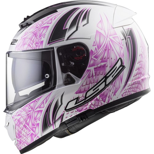 LS2 FF390 BREAKER RUMBLE WHITE PINK FULL FACE MOTORCYCLE HELMET FREE ...