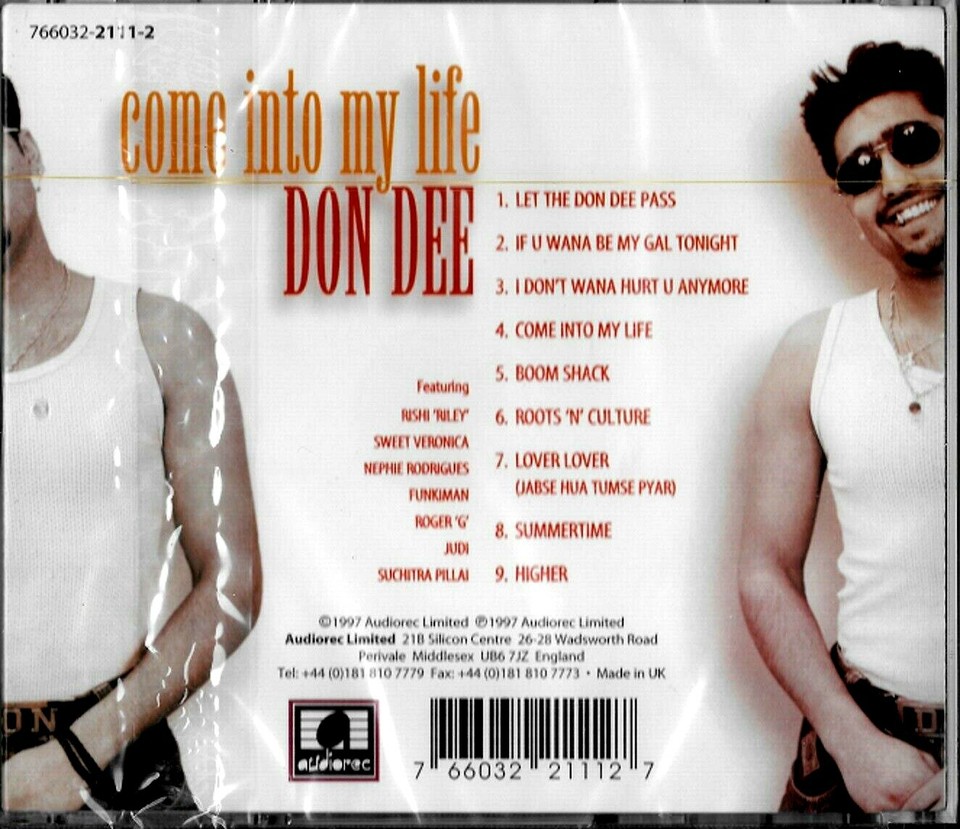 DON DEE - COME INTO MY LIFE - BRAN NEW A RARE BHANGRA CD | eBay