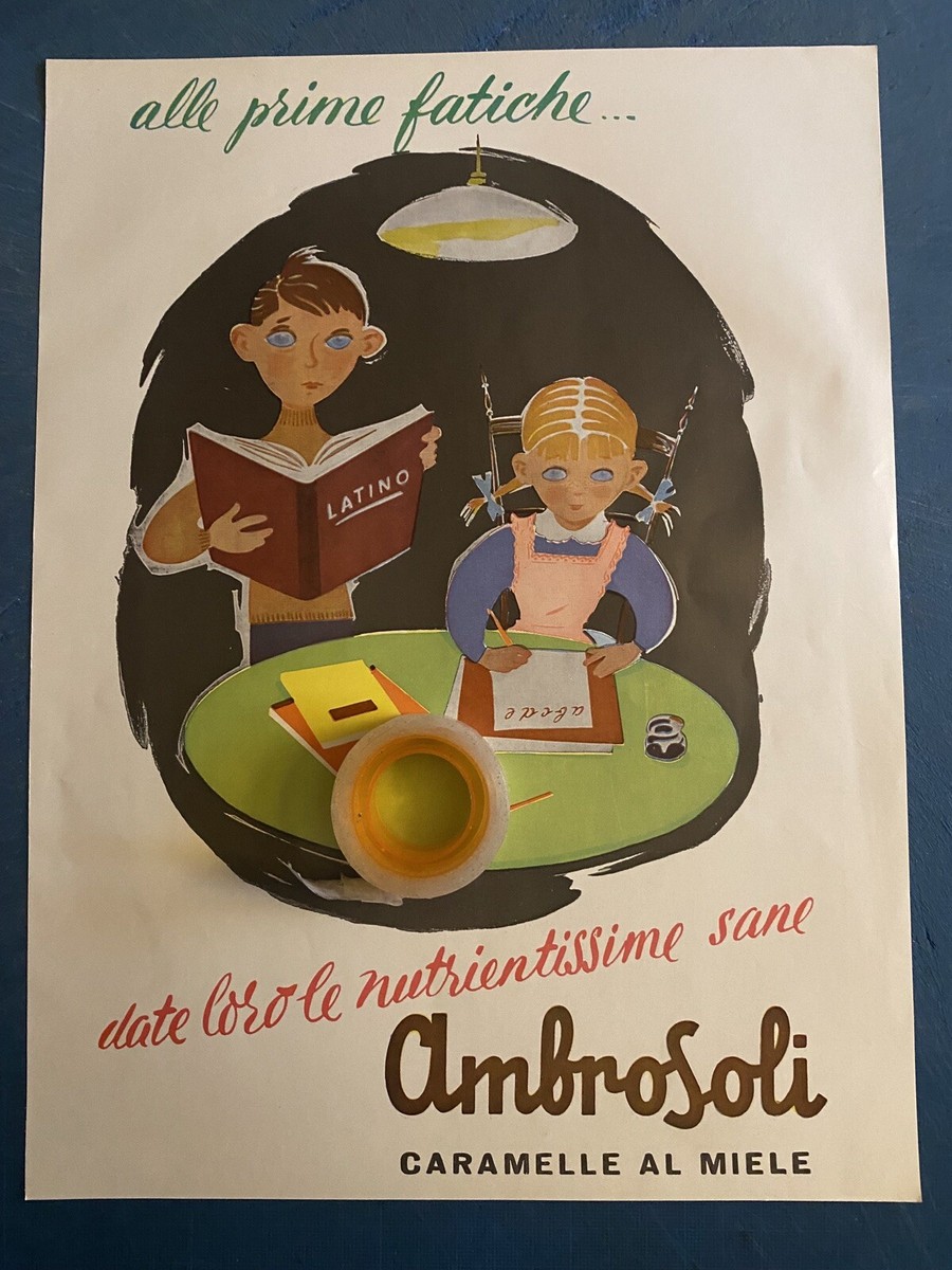 Manifesto Dell'uomo Delle Caramelle Angelini Moment