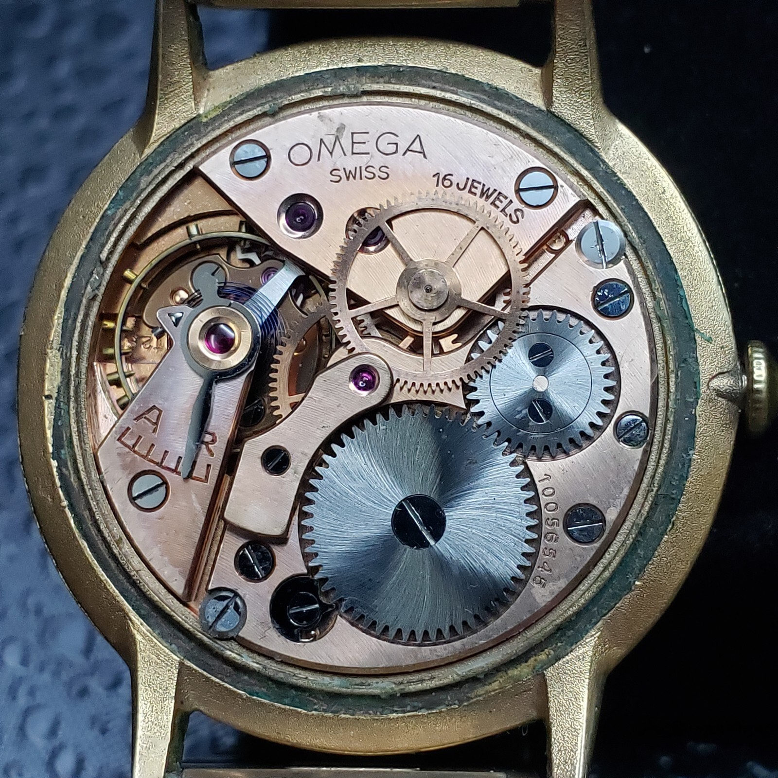 1945 Omega WWII era watch 38mm Jumbo Ref. 2325/1 Cal. 30T2 SC 14K GF | eBay