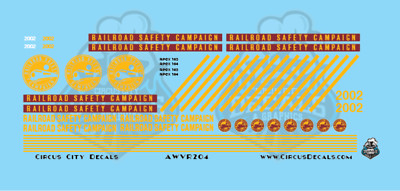 AWVR GP11 & Coaches Unstoppable Movie Railroad Safety Campaign HO Scale ...